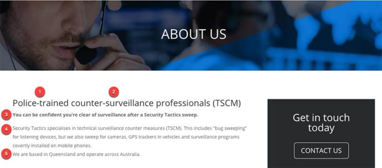 About Us examples for small business